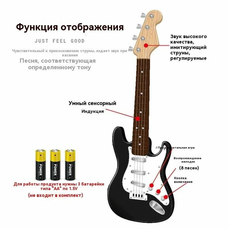 Гитара электро 46см — фото 1