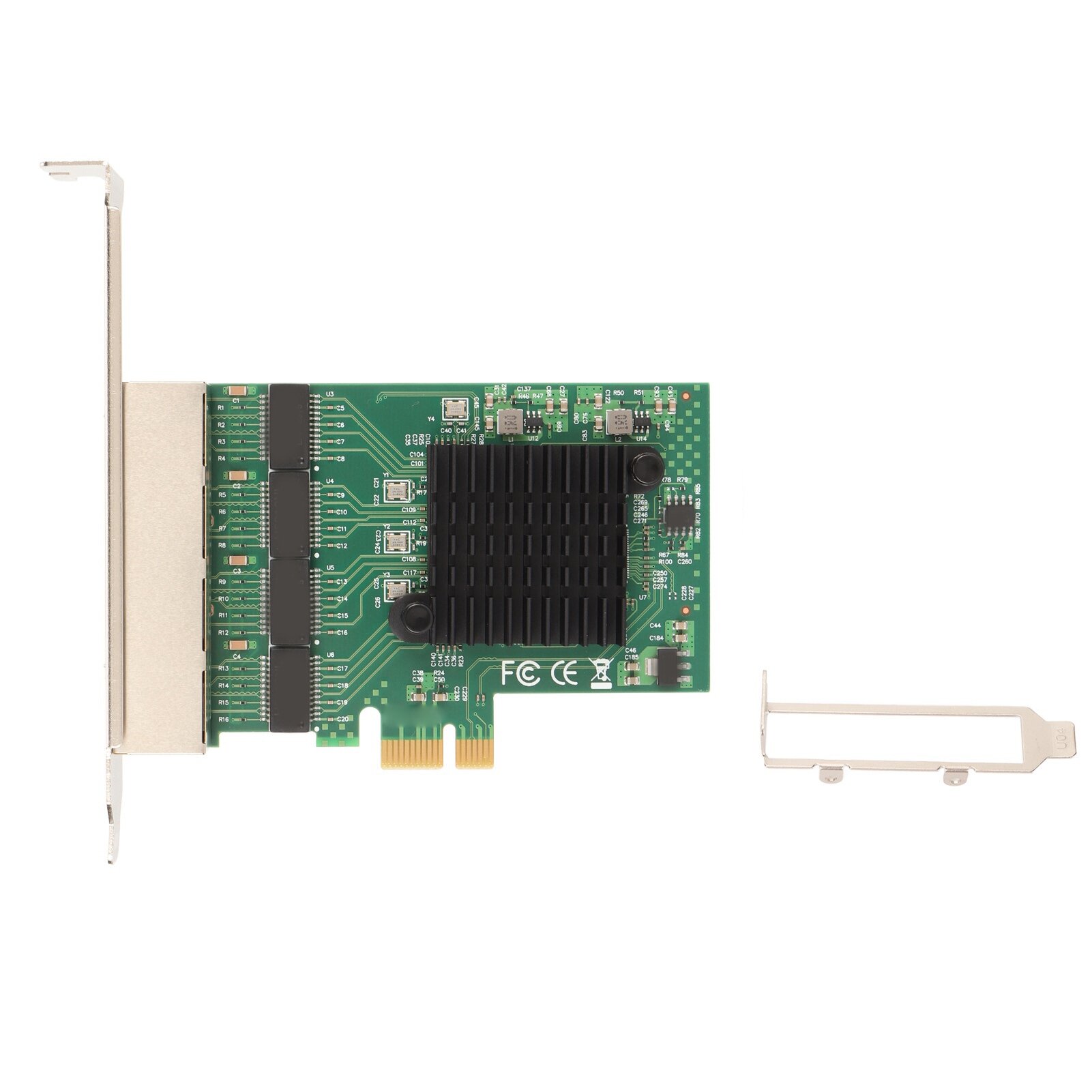 8111G T4 PCI-E X1 4-портовый гигабитный сетевой адаптер для сервера 10/100/1000 Мбит/с, предназначенный для программных маршрутизаторов.