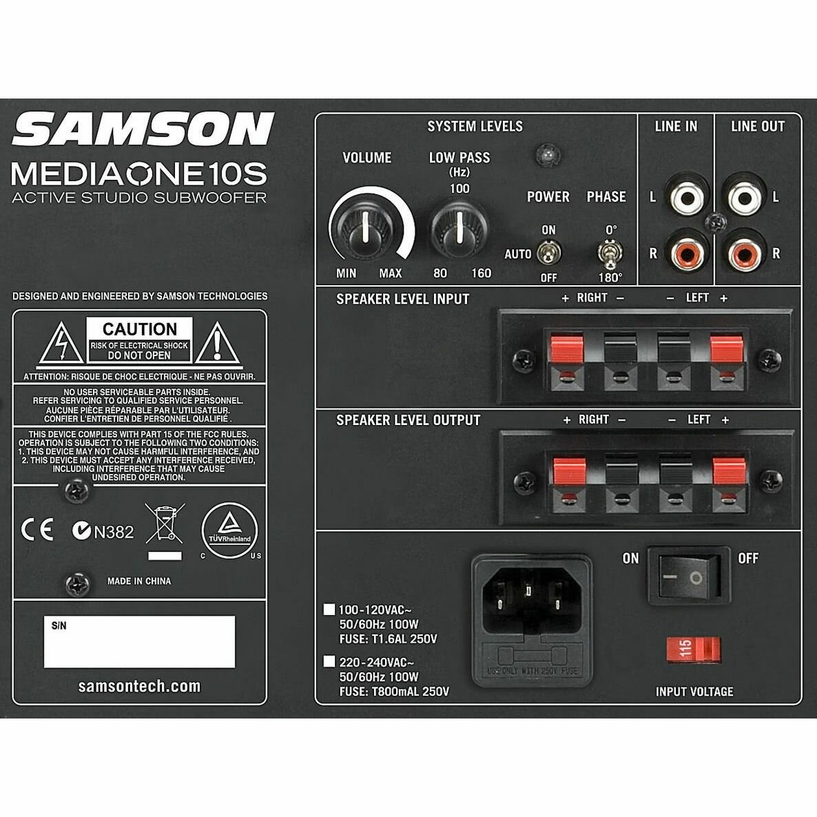 Студийный сабвуфер Samson MediaOne 10S