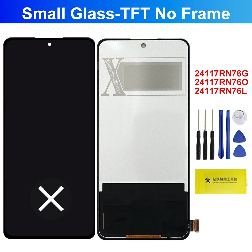 AMOLED-экран для Xiaomi Redmi Note 14, 4G 24117RN76G 24117RN76O, ЖК-дисплей, дигитайзер Small-TFT