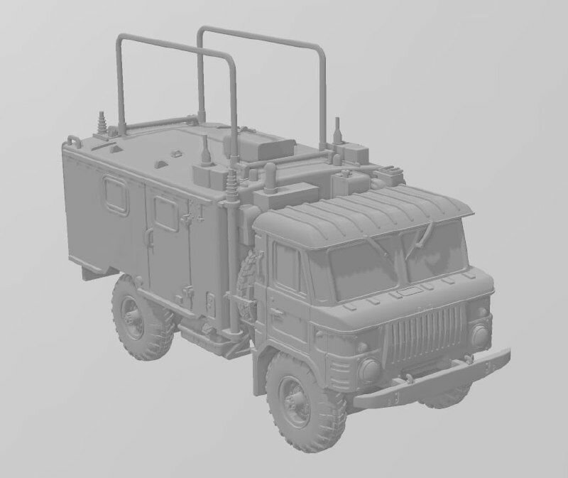 ГАЗ-66. Р-142. Шишига. Масштабная модель 1:72