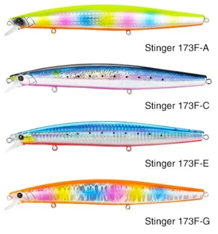 TSURINOYA Stinger 173F блесна плавающая, Цвет: ACEG 205