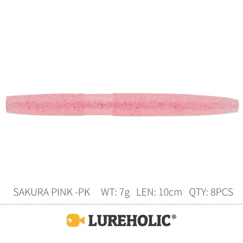 LUREHOLIC Senko, Розовый Sakura Pink, 10см, 8шт