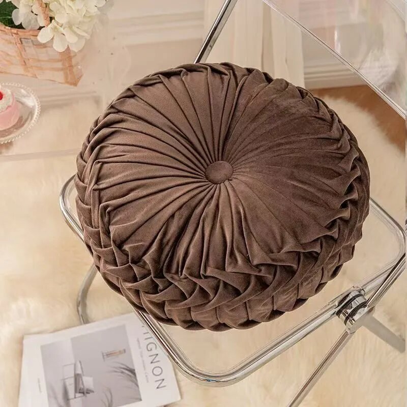 Подушка Florescence Amazon Hot Style Ins Wind, круглая, плюш, 38x12см