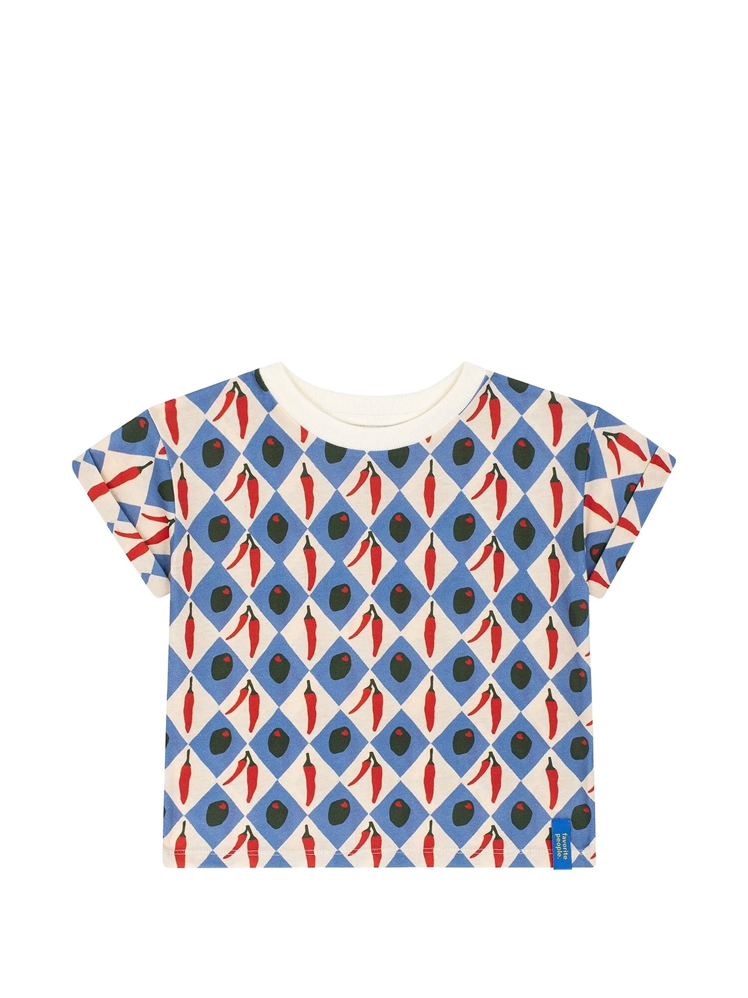 Футболка favorite people. Oliva square pattern T-shirt