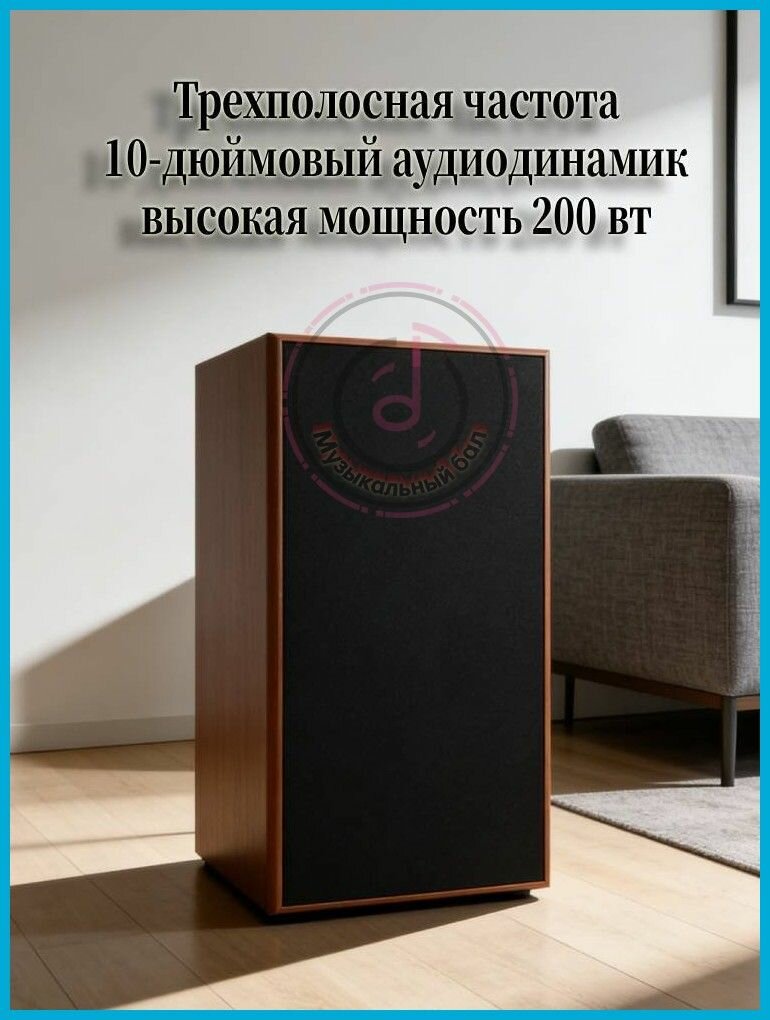Трехполосная частота, Компьютерный Аудио-динамик/10 Дюймов/200 Вт/пассивный Деревянный Книжный Стеллаж/один