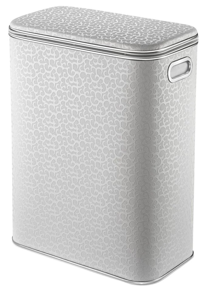 Корзина для белья стандартная, белый хром Geralis Flower FWH-B