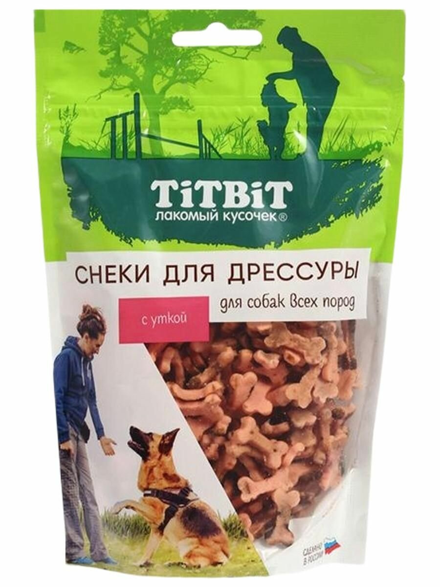 Титбит Снеки для дрессуры собак всех пород с уткой 100 г