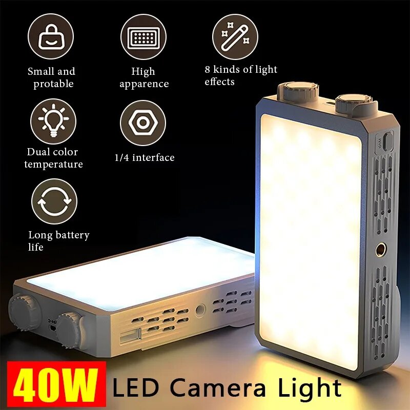 Luxuglow Двухцветная портативная LED лампа для фото 40Вт