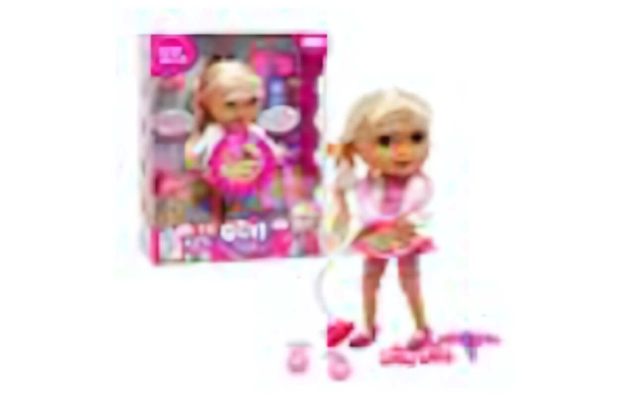 Кукла функциональная "Girls" 30 см, шарнирная и озвученная, с аксессуарами доктора, разноцветный принт