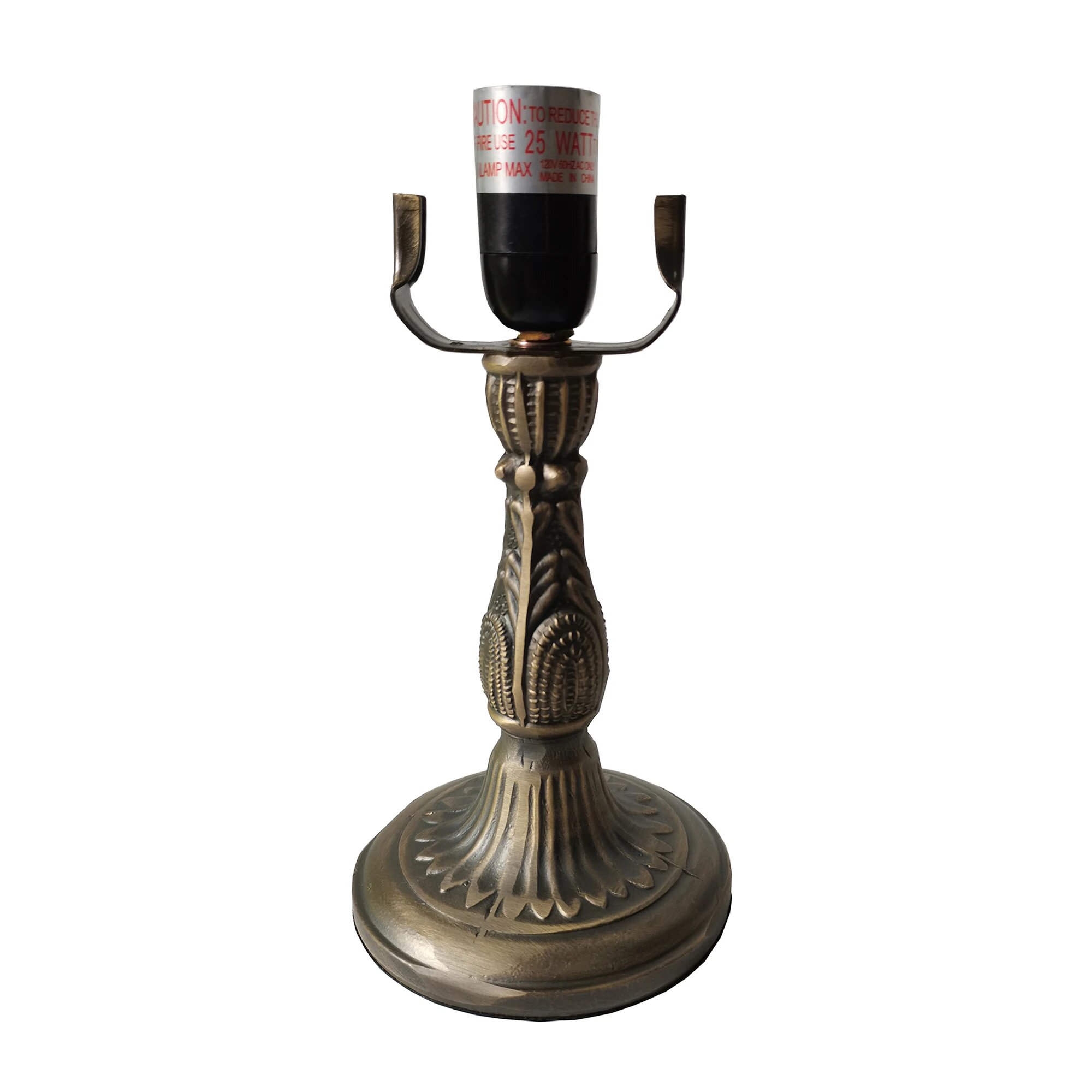 Металлические основания в стиле модерн для витражи, лампа Тиффани 329S, подходит для абажура 8 дюймов (20 см), 1xE14, держатель лампы, античная латунь