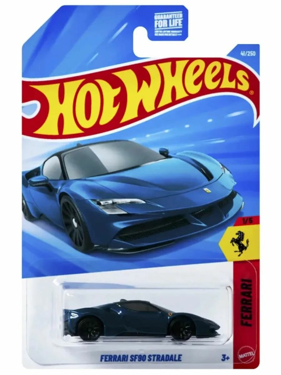 JJJ12 Hot Wheels машинка металлическая игрушка коллекционная масштабная модель Ferrari SF90 Stradale кейс 2026