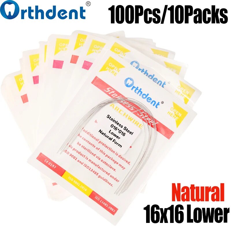 Арки Orthdent из нержавеющей стали 16x16 Lower
