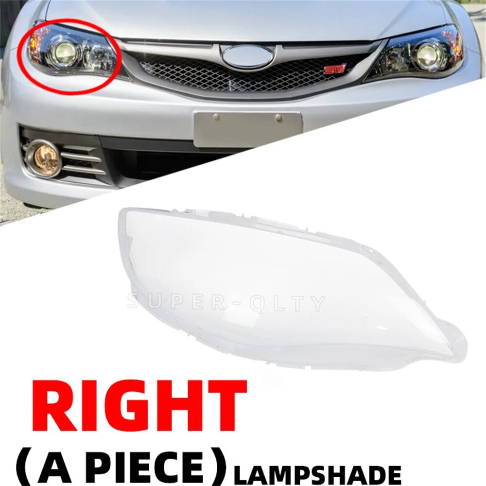 Depo для Subaru lmpreza WRX 2008-2012 крышка фары передние фары корпус объектива стекло Right