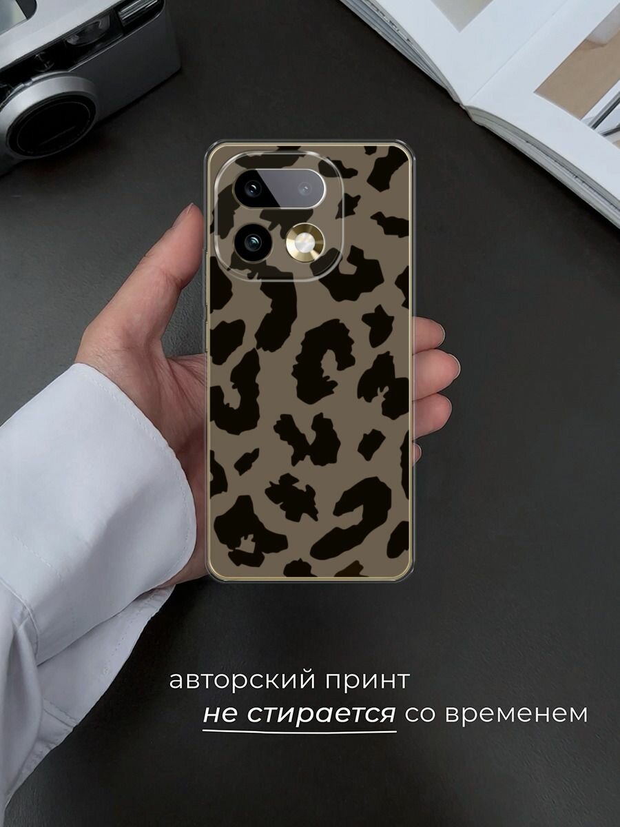 Чехол на Realme 16 Pro+ / Реалме 16 Про+ с принтом Леопардовые пятна паттерн 1 — фото 1