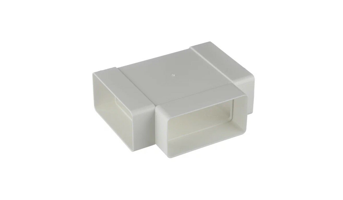 Тройник пластиковый для плоских воздуховодов 55 х 110 мм 90°