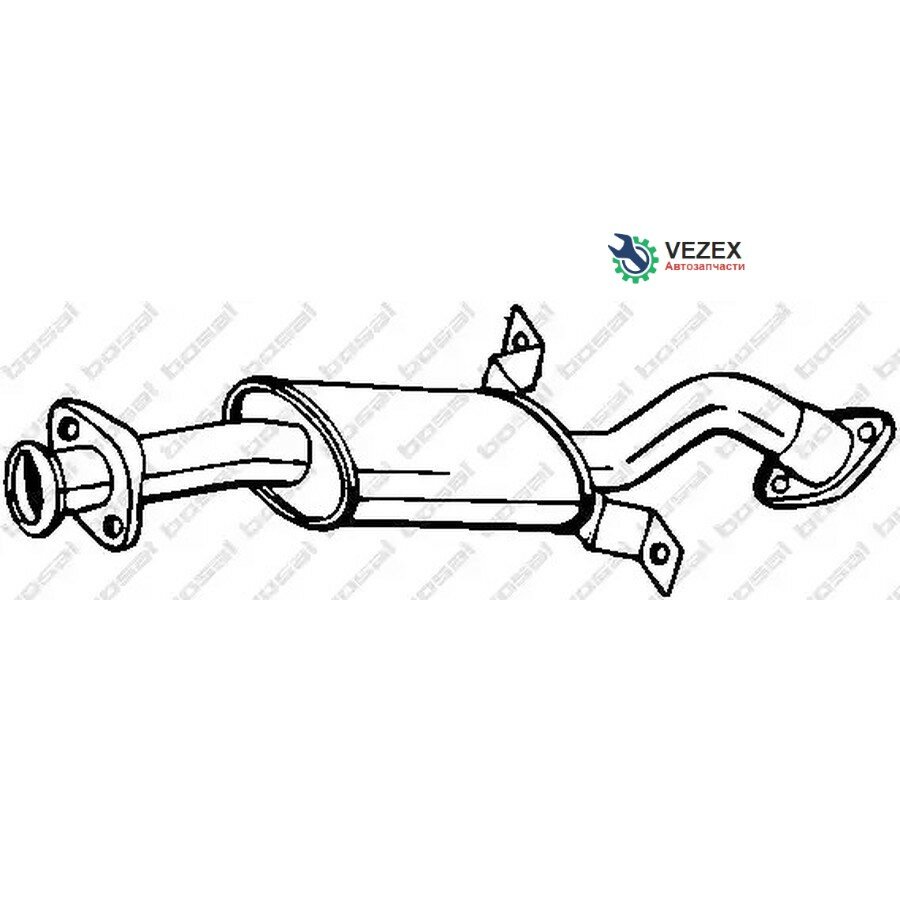 BOSAL 177-257 Глушитель (средняя часть)