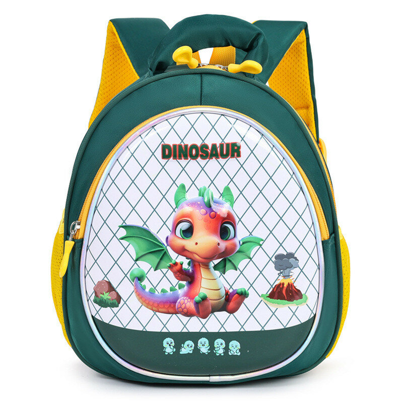 Детский милый рюкзак с животными для детей с вентиляционными ремнями для школы и учебы динозавр