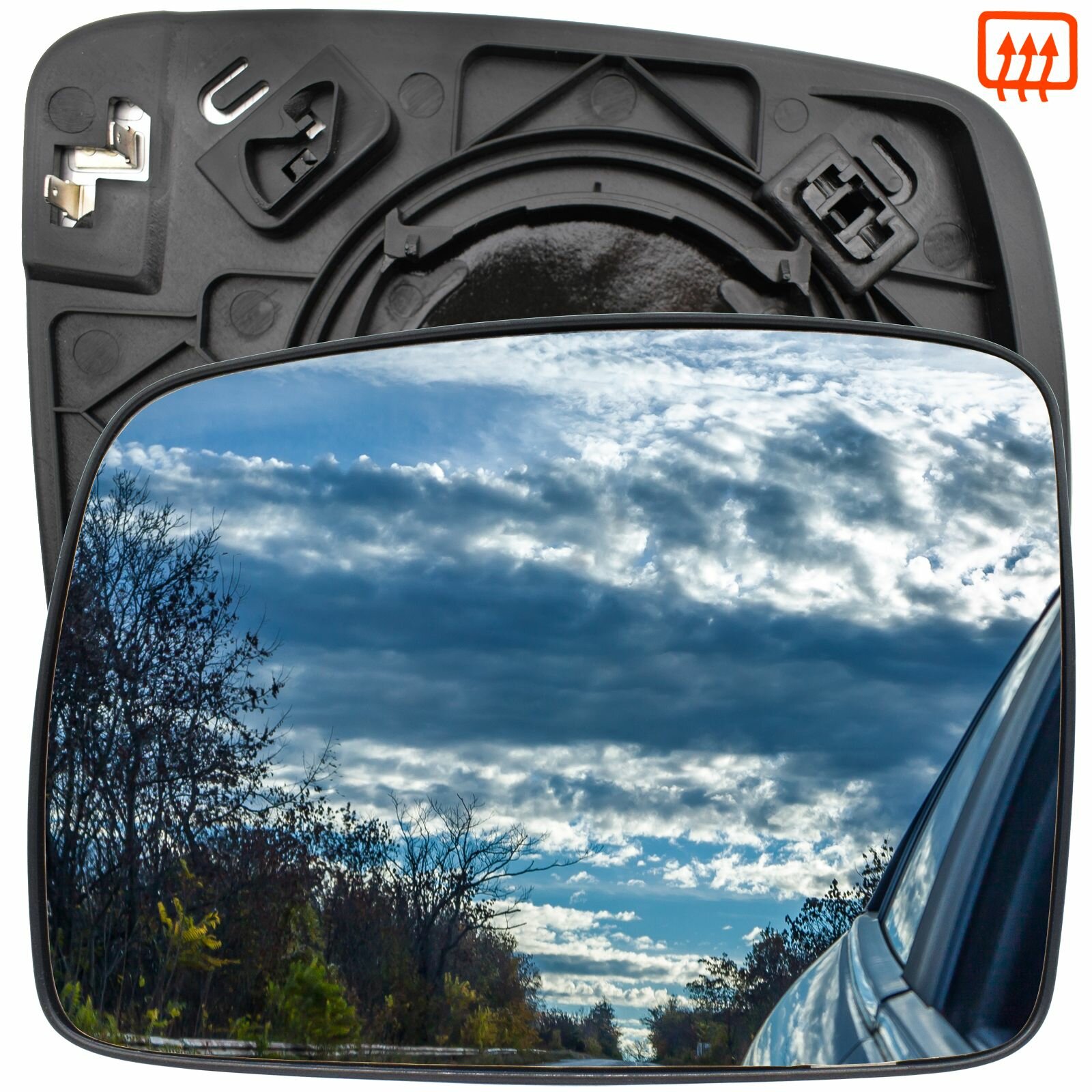 Зеркальное стекло бокового зеркала с подогревом для Land Rover Discovery 3 Freelander 2 Range Rover 2005-2009 Л/П