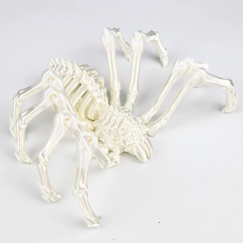 3D-печатная ночная светящаяся подвижная суставная модель скорпиона-волка 24 см, белый цвет, декоративная фигурка для