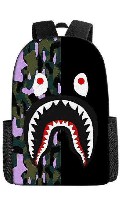 Shark рюкзак подростковый с облегченной конструкцией и мягкими дышащими лямками для школы style22