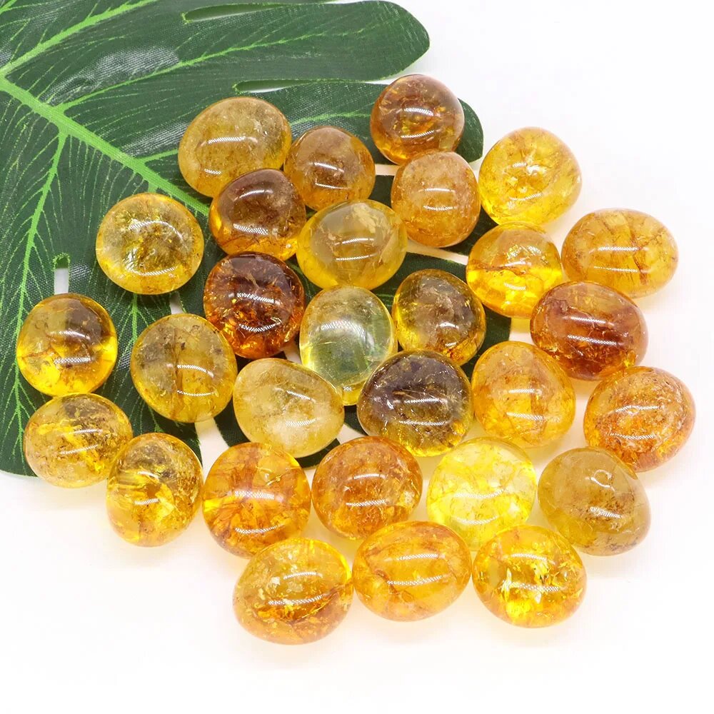 Желтый трещинный кварц 200g