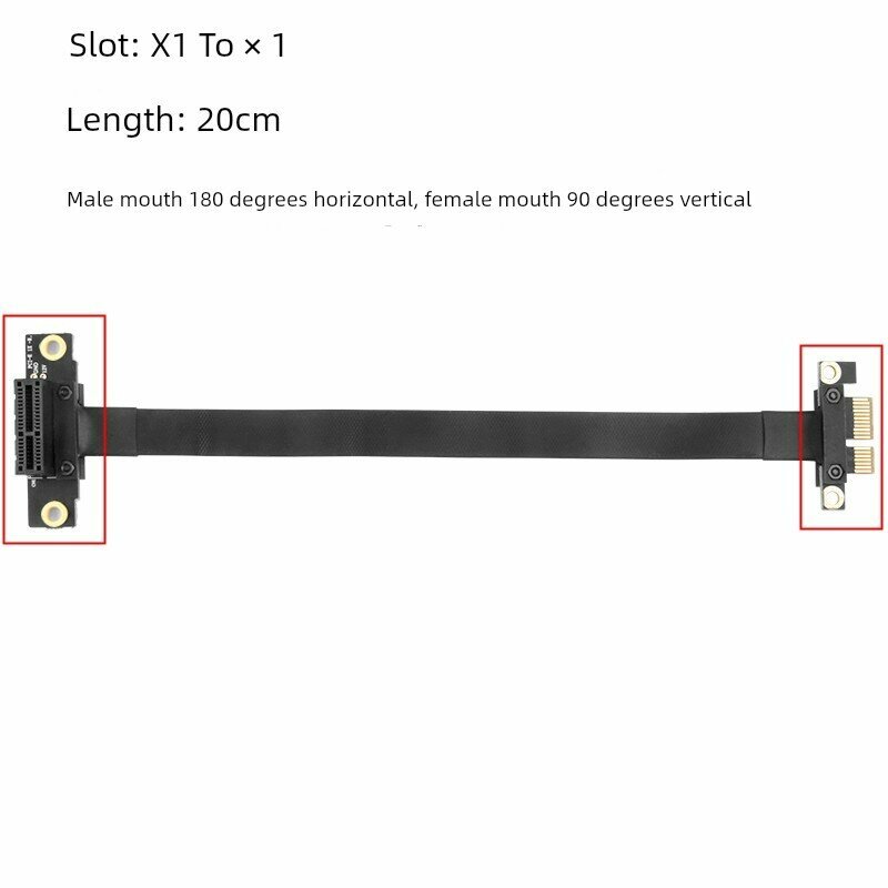 Кабель-удлинитель PCIe x1 на x1, адаптер для звуковой карты, сетевой карты, удлинитель для карты расширения PCI-Ex1 x4,