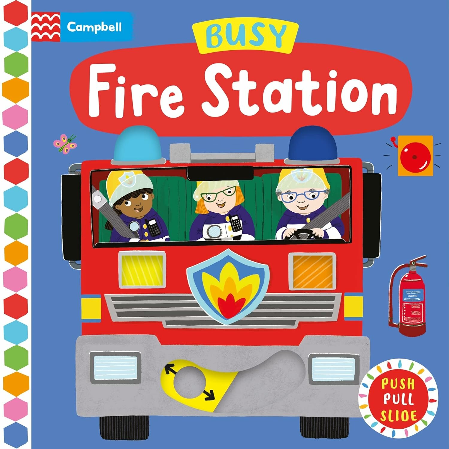 Push Pull Slide: Busy Fire Station