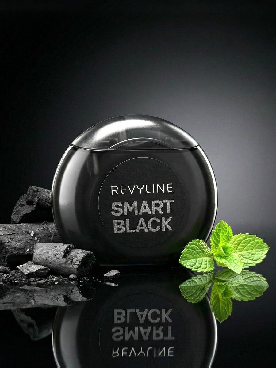 Зубная нить Revyline SMART PTFE (тефлон), Black Edition, 30м