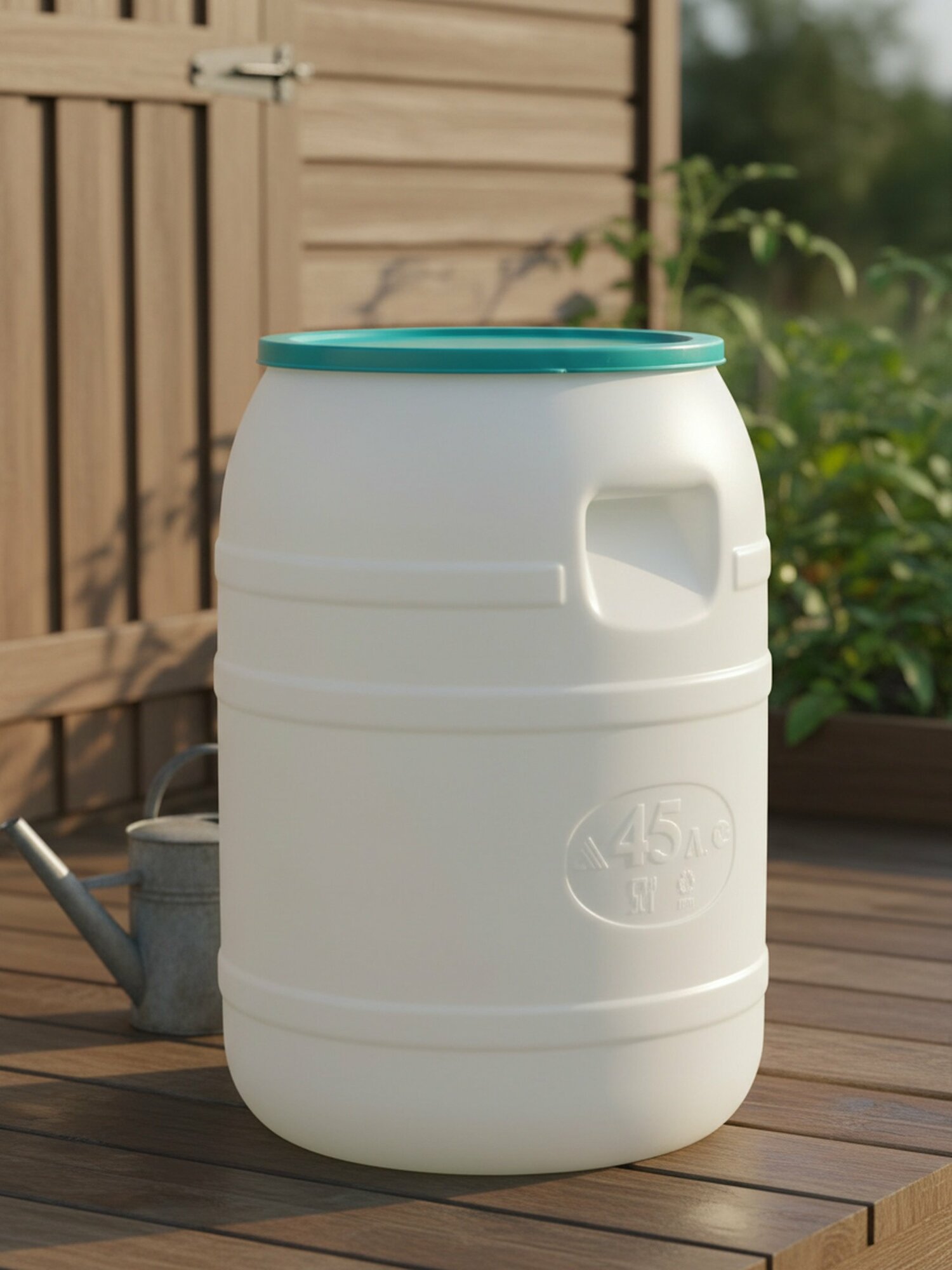 Бочка пластиковая, Альтернатива, 45 л, круглая, с широким горлом, в ассортименте