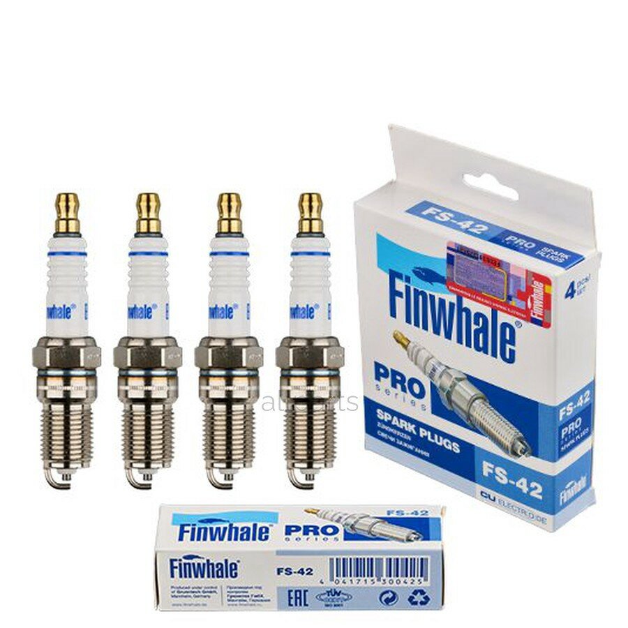 FINWHALE FS42 свеча зажигания 1.8L/2.0L компл. 4ШТ. FOCUS II, C-MAX, MAZDA 3/5/6