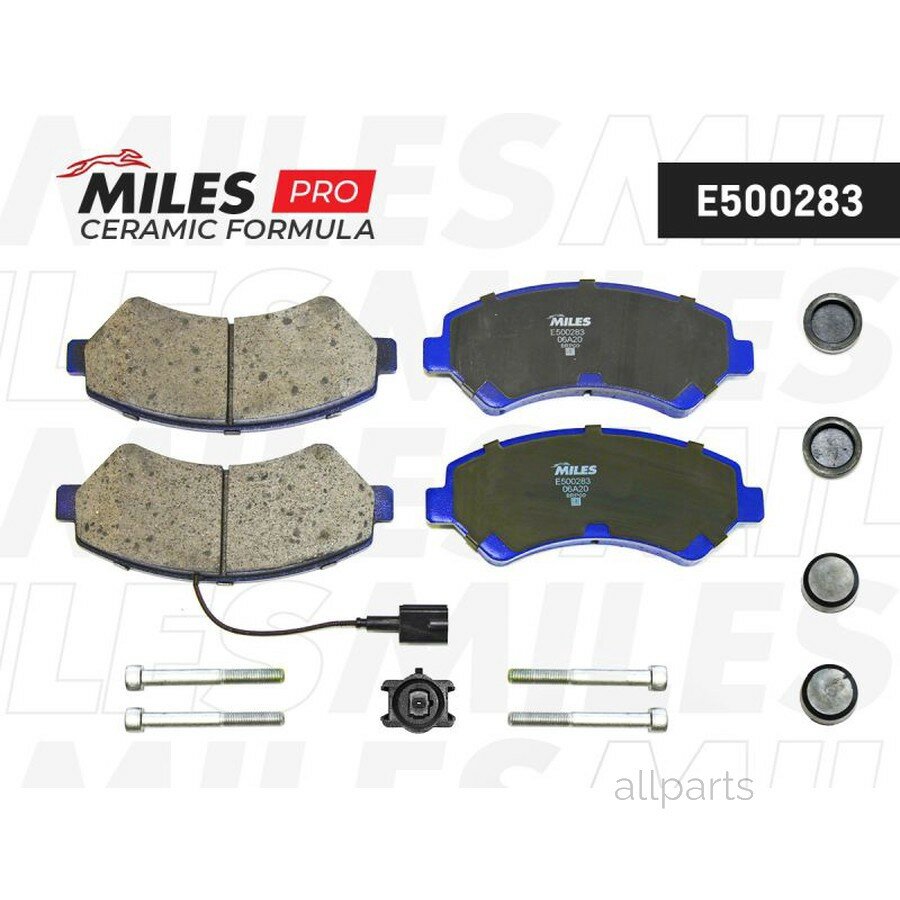 MILES E500283 Колодки тормозные CITROEN JUMPER/FIAT DUCATO/PEUGEOT BOXER R16 06- пер. Ceramic PRO