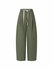 Брюки STUDIO TOMBOY Pleated drawstring trousers, размер OneSize, green