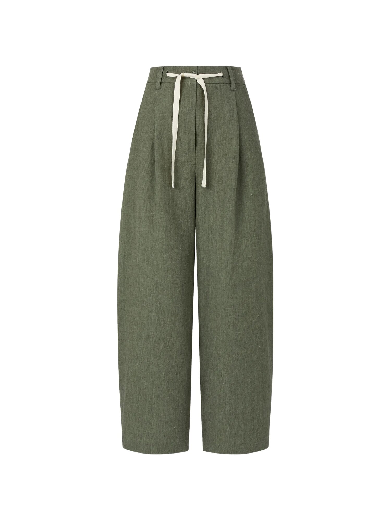 Брюки Pleated drawstring trousers