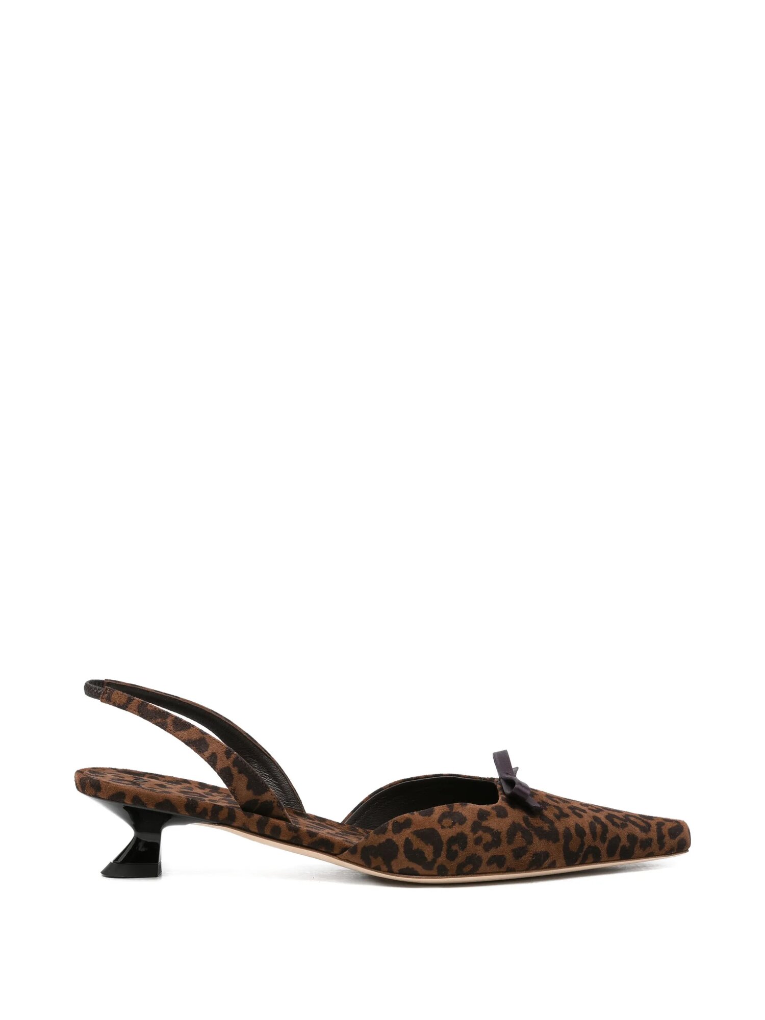 Туфли Leopard-print bow-detail pumps 