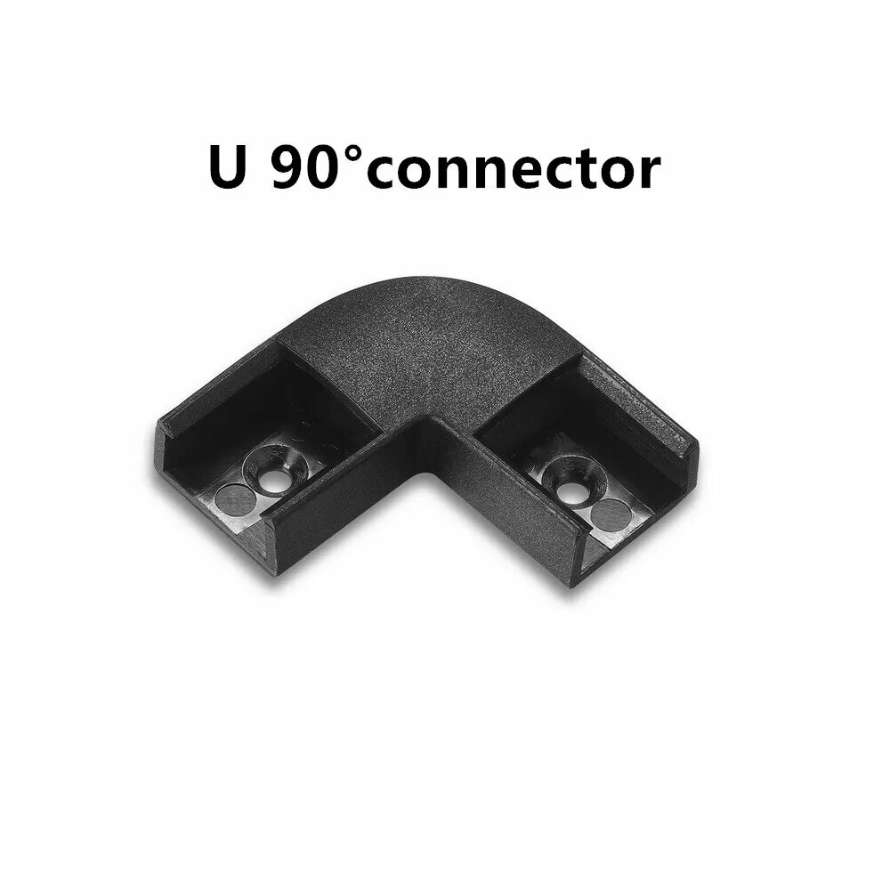 1-30 штук/лот LED 0,5м U черный алюминиевый профиль для 5050 5630 Milky/Black Cover LED-канал шкафов гардеробных барных светодиодных лент