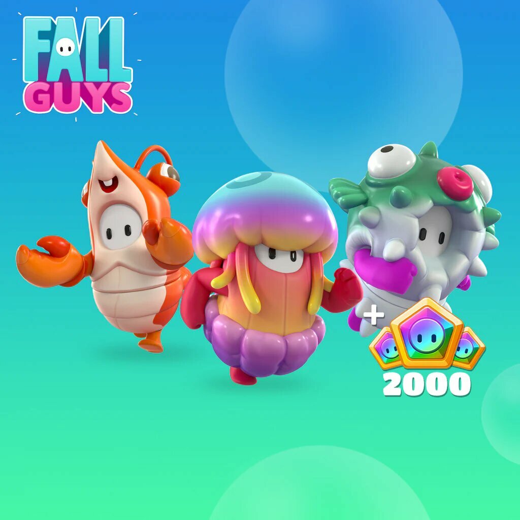Дополнение Fall Guys - Stunning Sealife Pack PS4 & PS5, цифровое издание PlayStation 5, регион Турция / код пополнения баланса