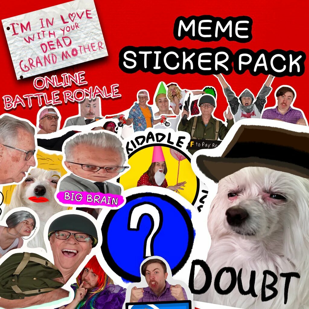 Дополнение Meme Sticker Pack - Emotes DLC - I'm in Love With Your Dead Grandmother: Online Battle Royale, цифровое издание PlayStation 5, регион Турция / код пополнения баланса