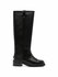 Ботинки ADRIANNA FERETTI Logo-plaque knee-high boots, размер 40, black/black