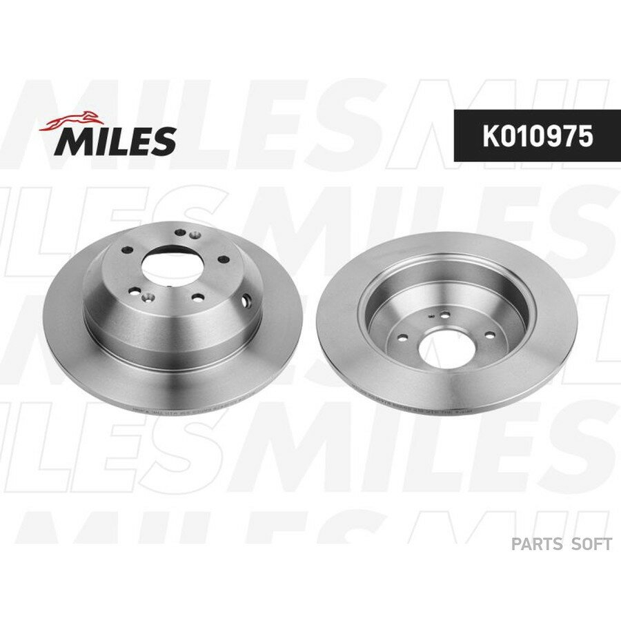 MILES K010975 Диск тормозной HYUNDAI SANTA FE/KIA SORENTO 09- задний D=302мм. ()