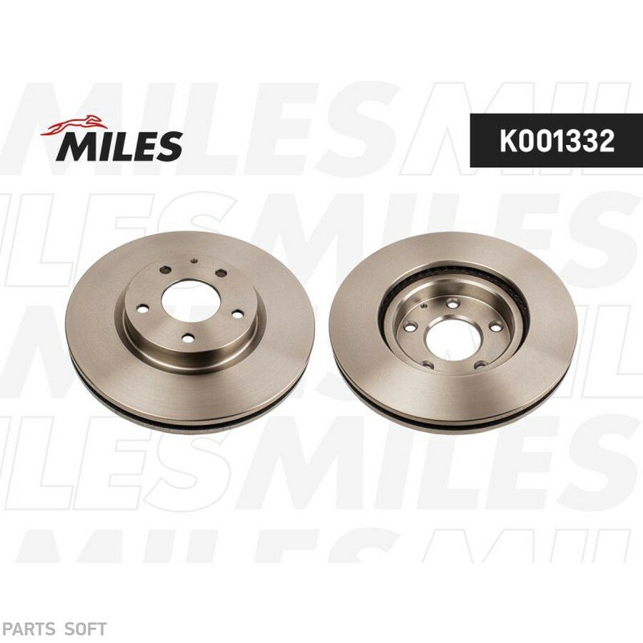 MILES K001332 Диск тормозной MAZDA CX-5 11- передний вент. ()