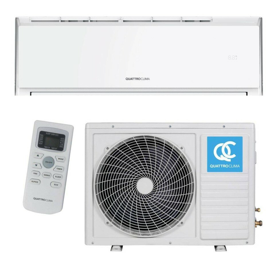 Не инверторная сплит-система Quattroclima Vento QV-VN07WD/QN-VN07WD на 20 кв. м