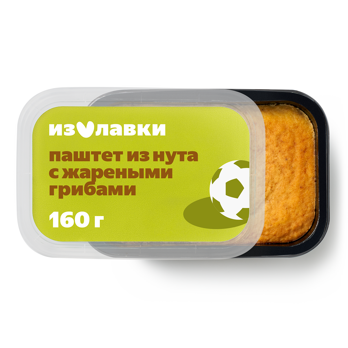 Паштет "Из Лавки", из нута, с жареными грибами, 160 г, 1 упаковка