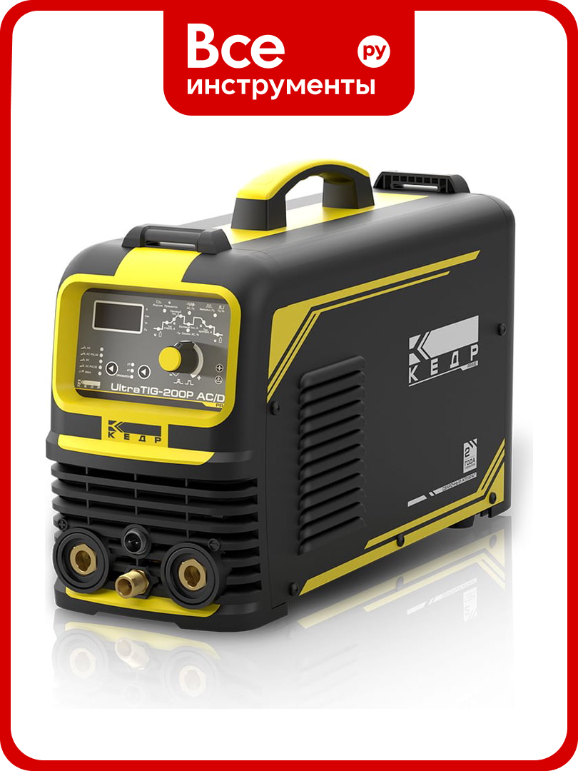 Установка аргонодуговой сварки Кедр UltraTIG-200P AC/DC 220В, 10-200А 8009774, импульсный режим, сварка алюминия