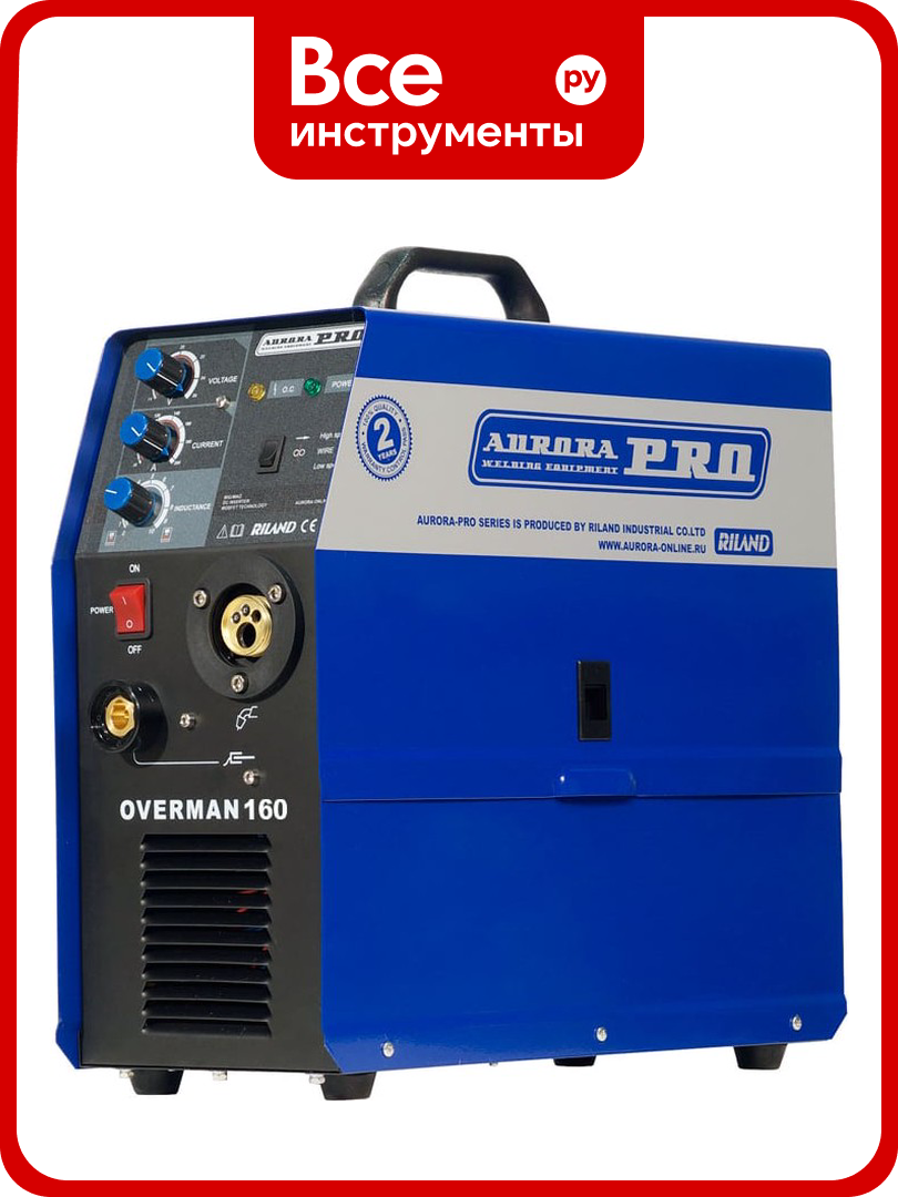 Инверторный сварочный полуавтомат Aurora PRO OVERMAN 160 Mosfet 13710, Номинальная сила тока на входе