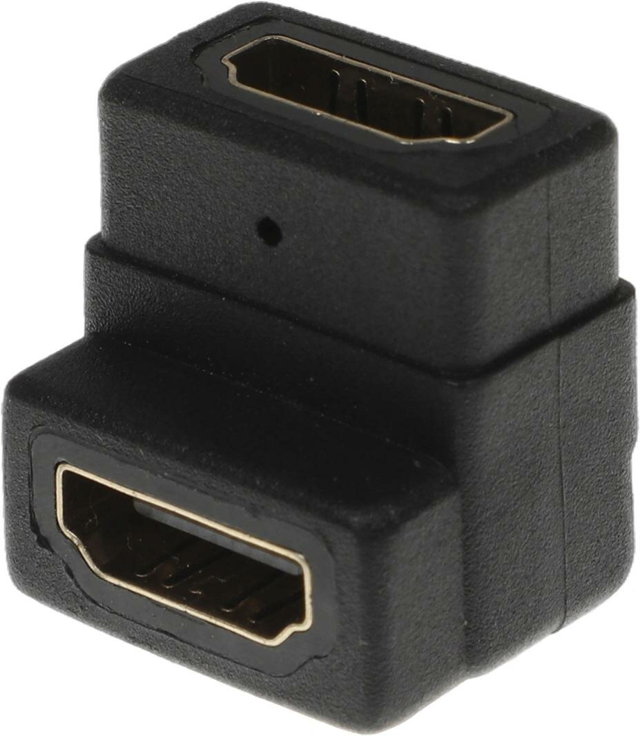 Адаптер-переходник Behpex аудио-видео, HDMI f - HDMI f, черный