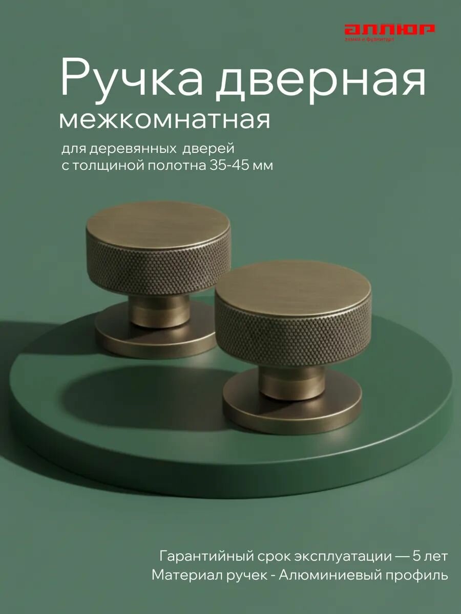 Ручки дверные межкомнатные, круглая (кноб)