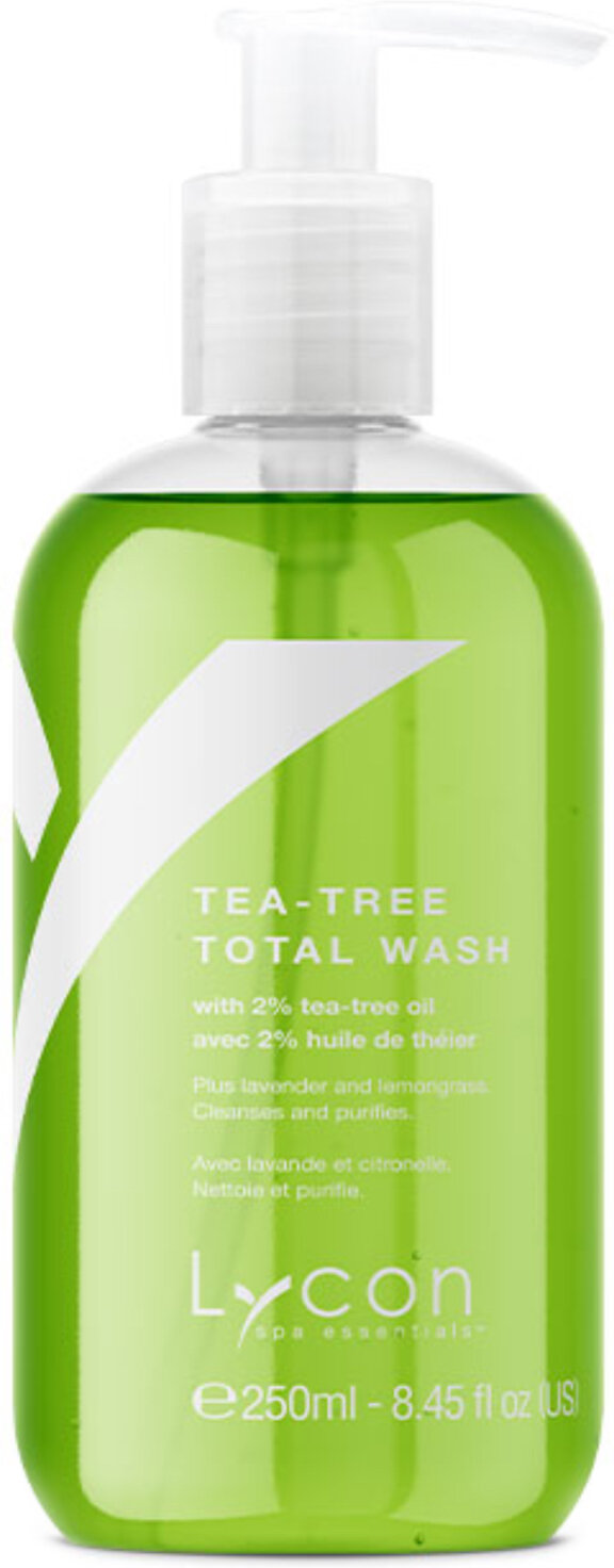 LYCON Гель для душа с маслом чайного дерева 2%, лавандой и лемонграс 250 мл Tea-Tree Total Wash 250 30ml