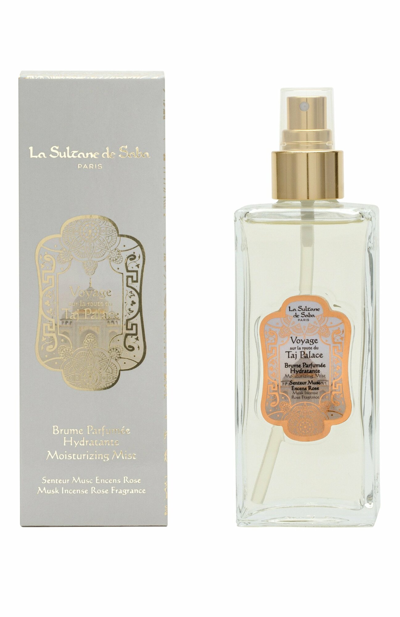 Парфюмированный увлажняющий спрей для тела «Мускус, Ладан и Роза» (200ml) La Sultane de Saba