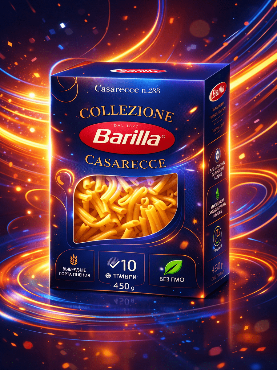 Макароны BARILLA Casarecce из твердых сортов пшеницы, 450г
